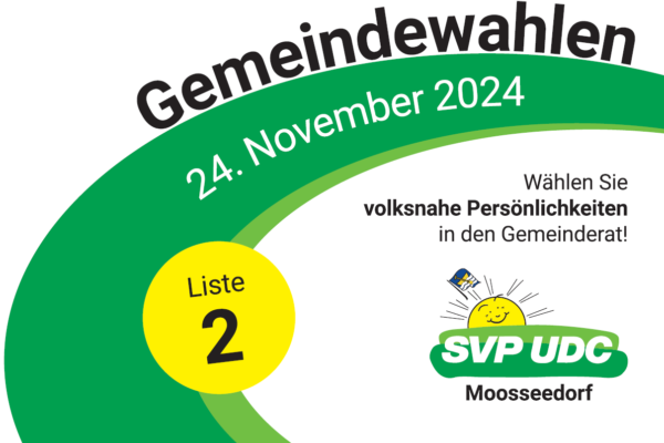 SVP Moosseedorf - Wahlen 2024